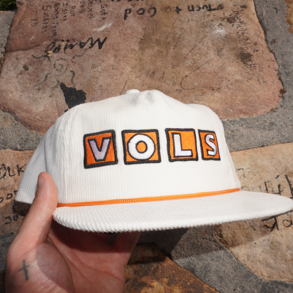White Vols Stadium Letters – Bad Day Hat Co